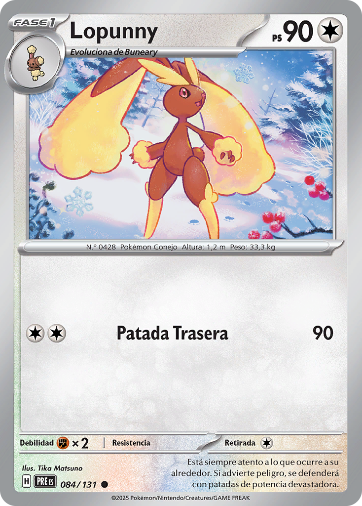 Lopunny (Evoluciones Prismáticas TCG) - WikiDex, la enciclopedia Pokémon