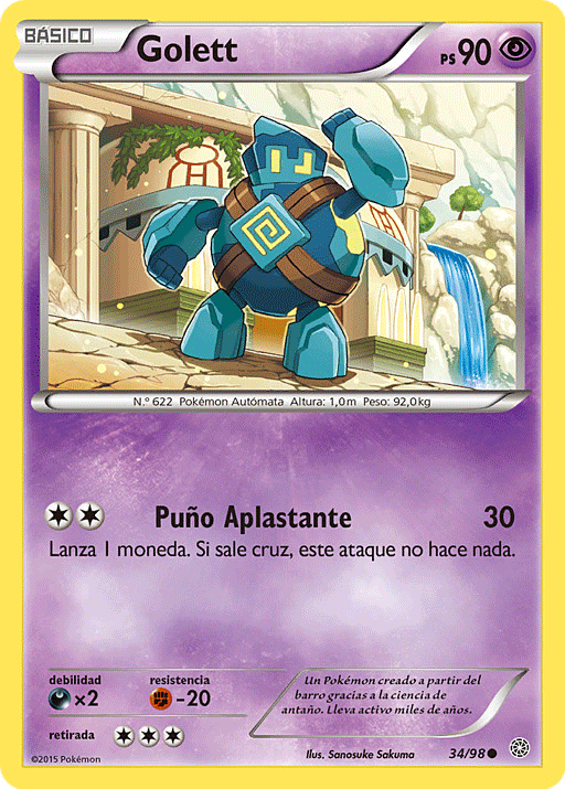 Golett (Antiguos Orígenes TCG) - WikiDex, la enciclopedia Pokémon