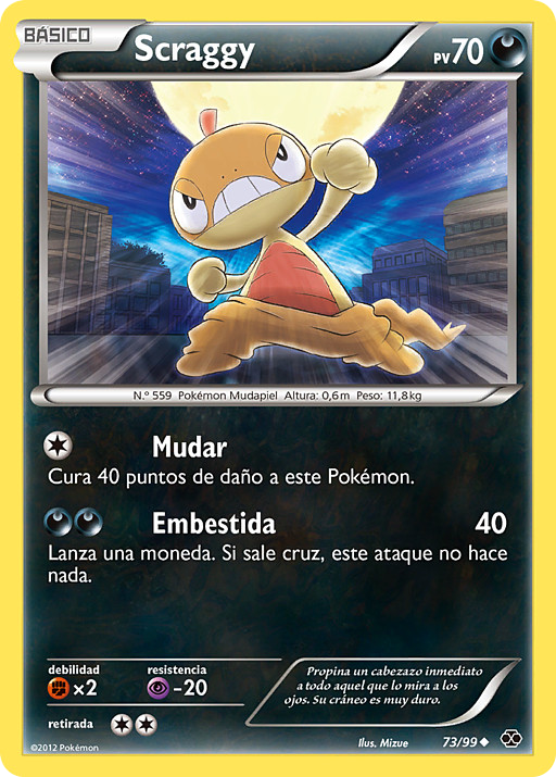 Scraggy (Próximos Destinos TCG) - WikiDex, la enciclopedia Pokémon