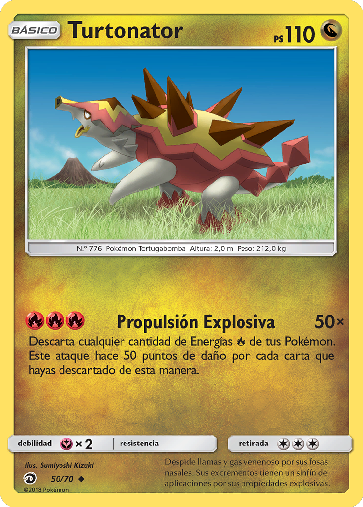 Turtonator (Majestad de Dragones TCG) - WikiDex, la enciclopedia Pokémon