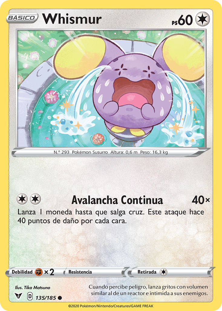 Whismur (Voltaje Vívido TCG) - WikiDex, la enciclopedia Pokémon