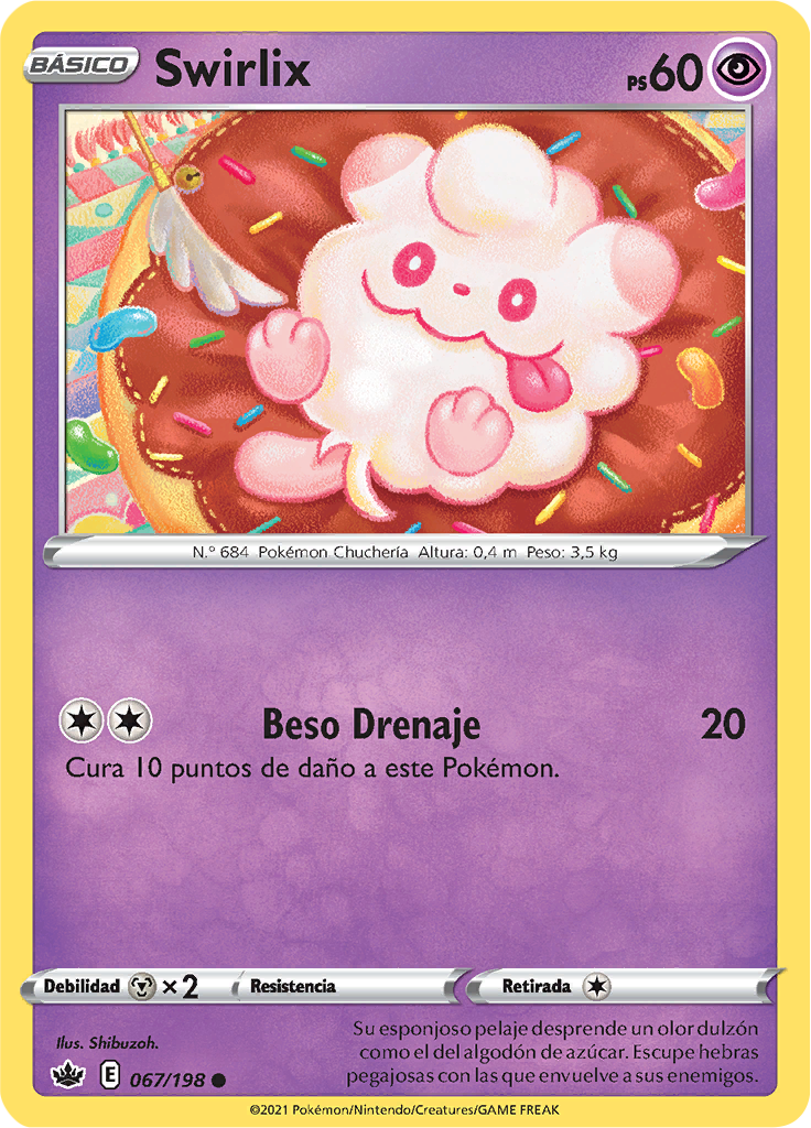 Swirlix (Reinado Escalofriante TCG) - WikiDex, la enciclopedia Pokémon