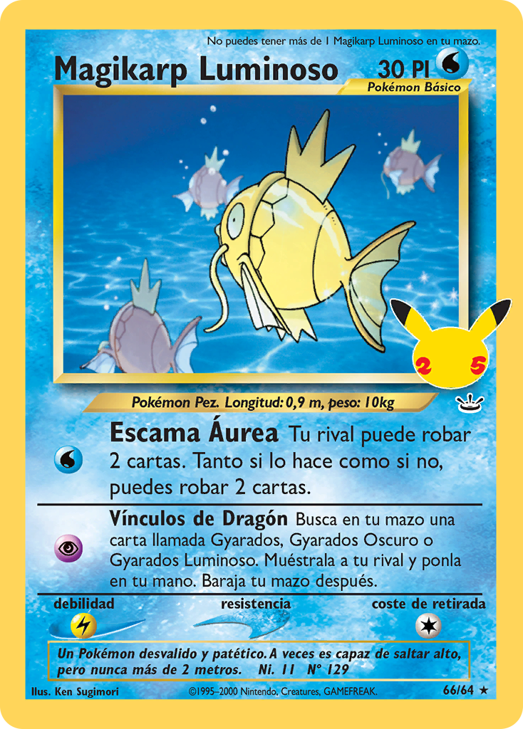 Magikarp Luminoso (Neo Revelation TCG) - WikiDex, la enciclopedia Pokémon