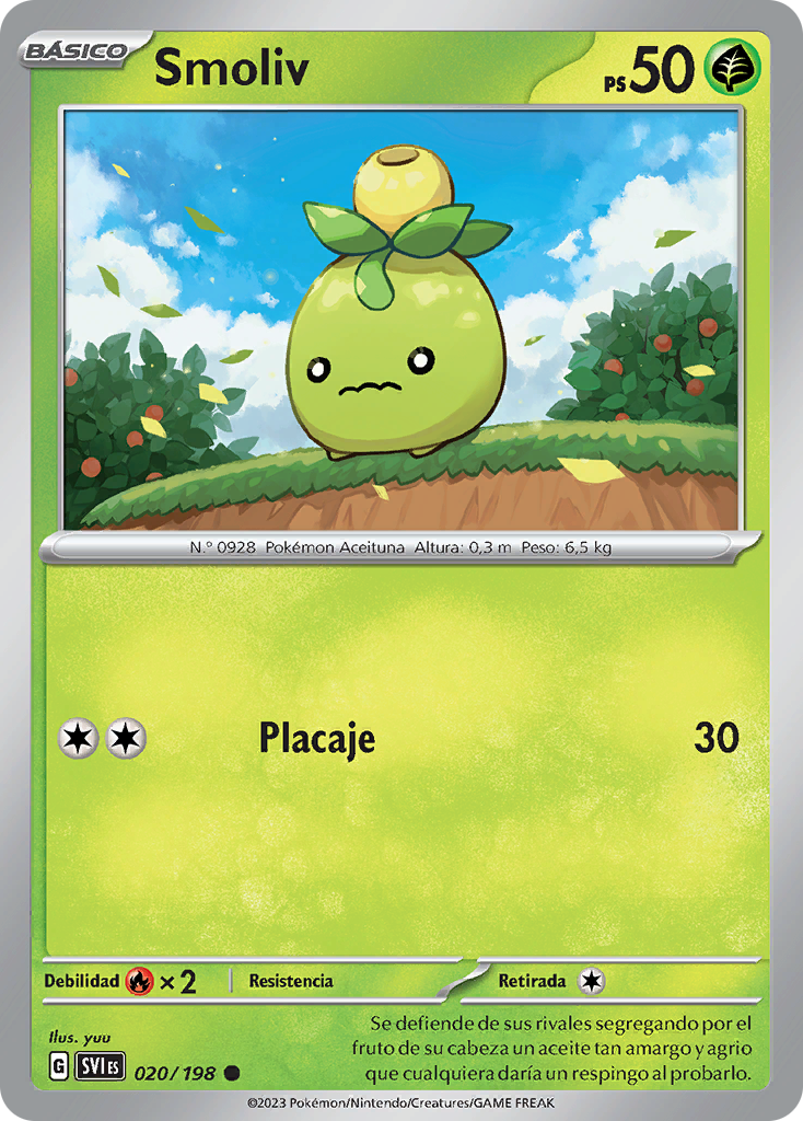Smoliv (Escarlata y Púrpura 20 TCG) - WikiDex, la enciclopedia Pokémon