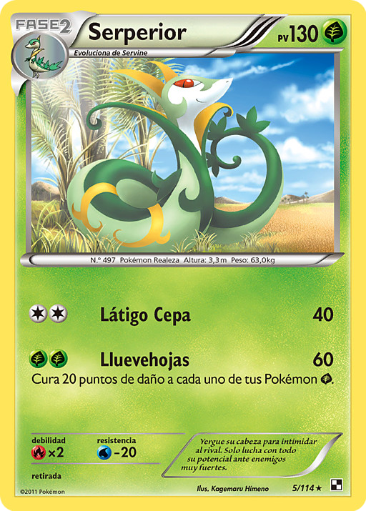 Serperior (Negro y Blanco 5 TCG) - WikiDex, la enciclopedia Pokémon