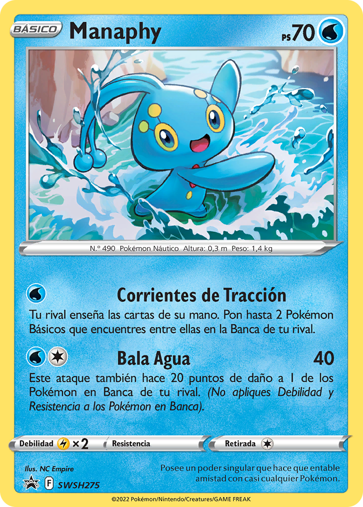 Manaphy (SWSH Promo 275 TCG) - WikiDex, la enciclopedia Pokémon