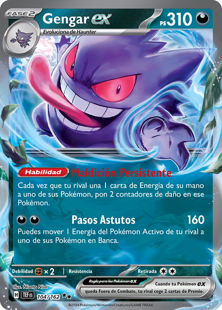 Gengar ex (Fuerzas Temporales TCG) - WikiDex, la enciclopedia Pokémon