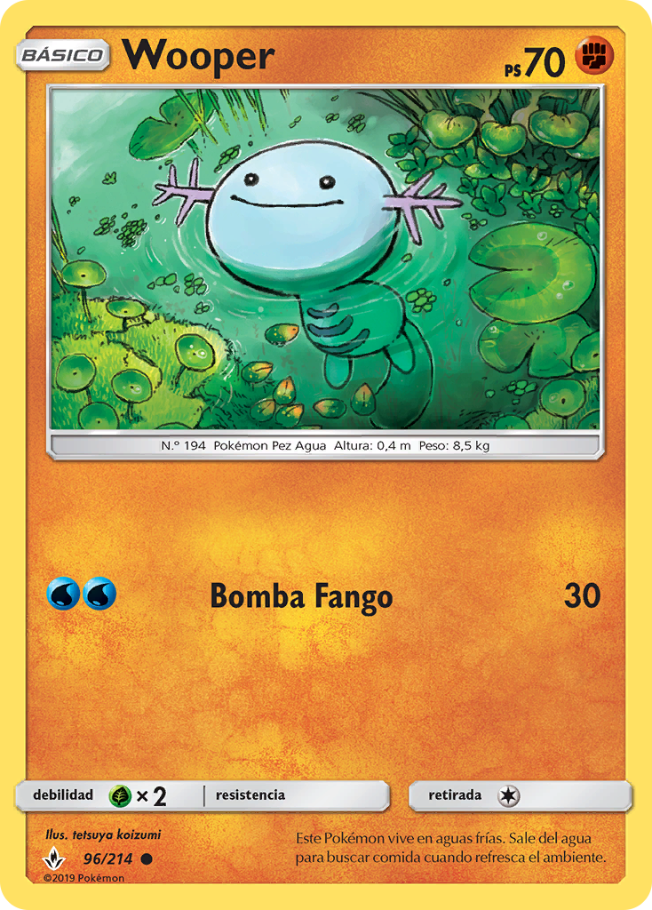 Wooper (Vínculos Indestructibles TCG) - WikiDex, la enciclopedia Pokémon