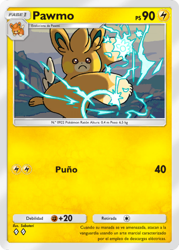 Pawmo (Festival Brillante TCG Pocket) - WikiDex, la enciclopedia Pokémon