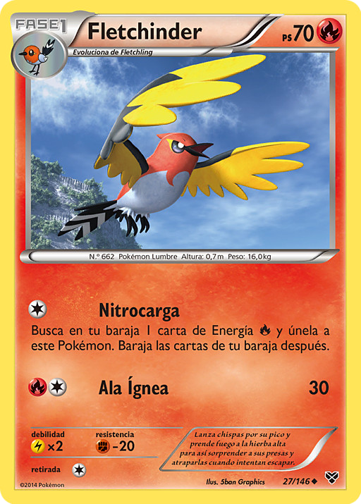 Fletchinder (XY TCG) - WikiDex, la enciclopedia Pokémon