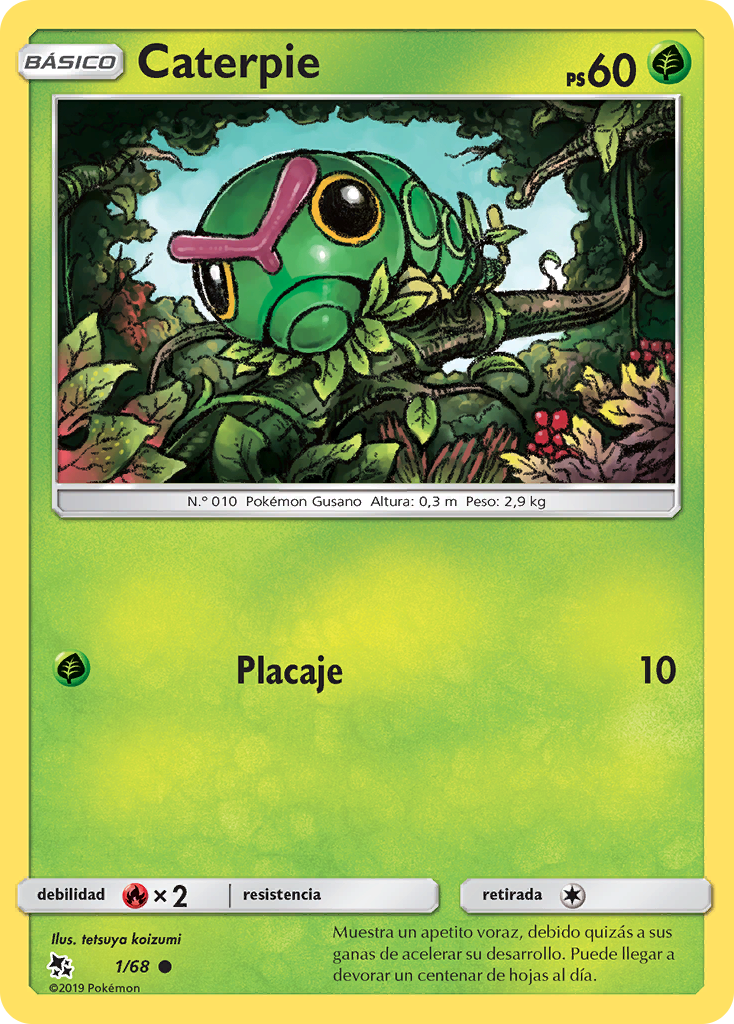 Caterpie (Destinos Ocultos TCG) - WikiDex, la enciclopedia Pokémon
