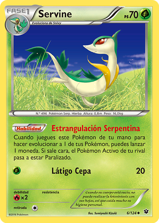 Servine (Destinos Enfrentados TCG) - WikiDex, la enciclopedia Pokémon