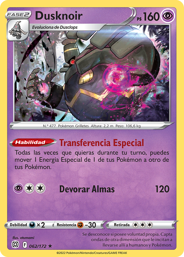 Dusknoir (Astros Brillantes 62 TCG) - WikiDex, la enciclopedia Pokémon