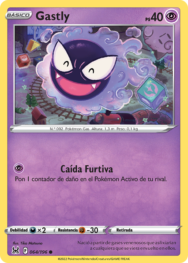 Gastly (Origen Perdido TCG) - WikiDex, la enciclopedia Pokémon