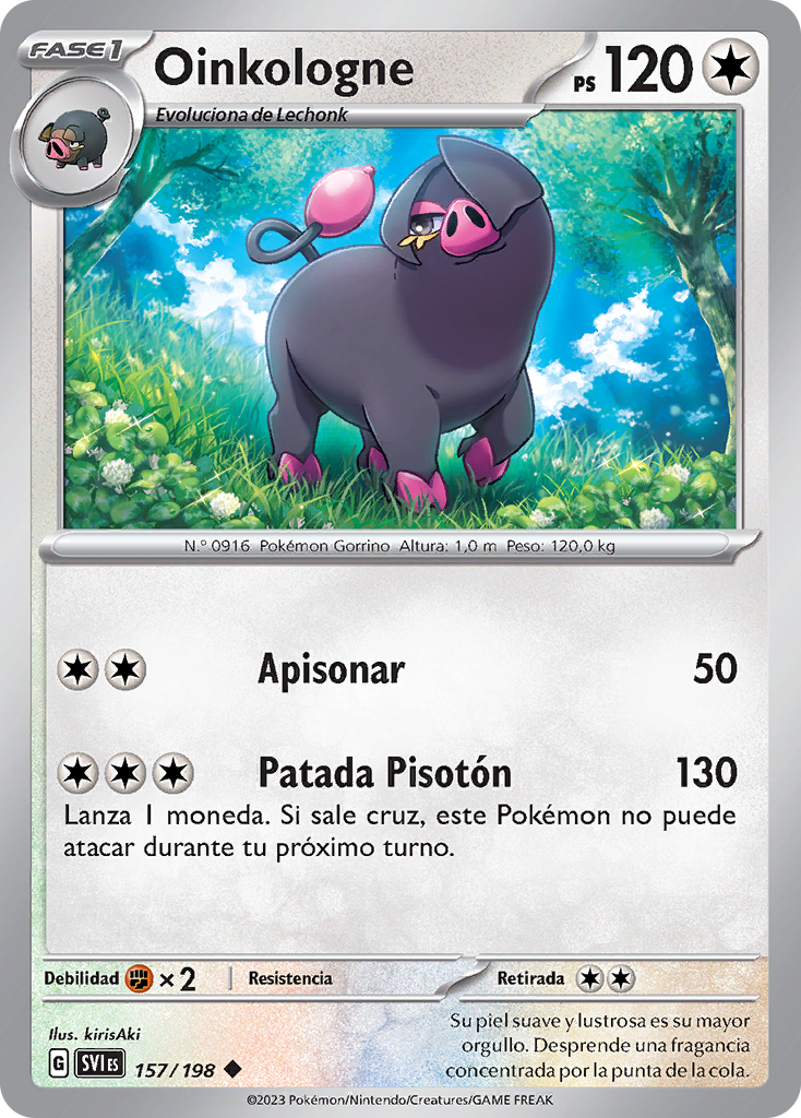 Oinkologne (Escarlata y Púrpura TCG) - WikiDex, la enciclopedia Pokémon