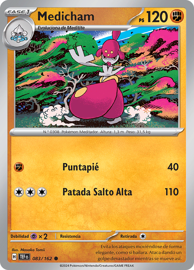 Medicham (Fuerzas Temporales TCG) - WikiDex, la enciclopedia Pokémon