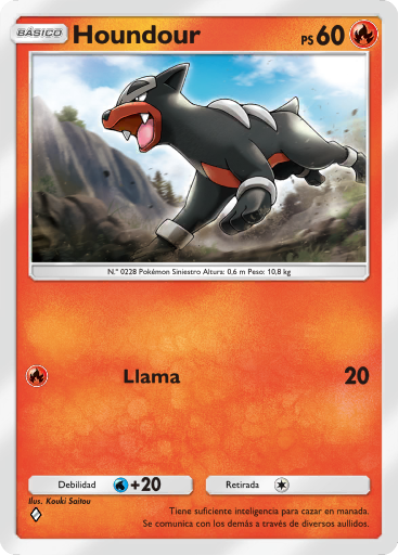 Houndour (Luz Triunfal TCG Pocket) - WikiDex, la enciclopedia Pokémon