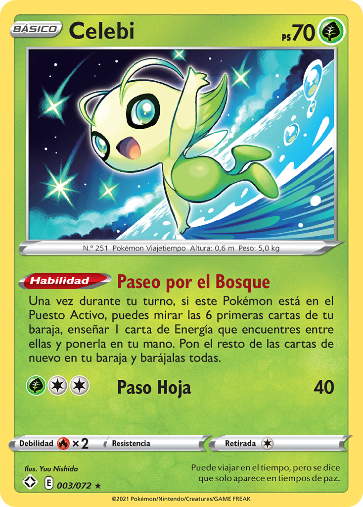 Celebi (Destinos Brillantes TCG) - WikiDex, la enciclopedia Pokémon