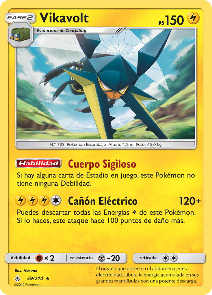 Vikavolt (Vínculos Indestructibles TCG) - WikiDex, la enciclopedia Pokémon