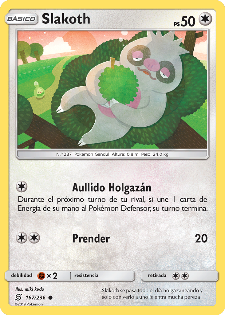 Slakoth (Mentes Unidas 167 TCG) - WikiDex, la enciclopedia Pokémon