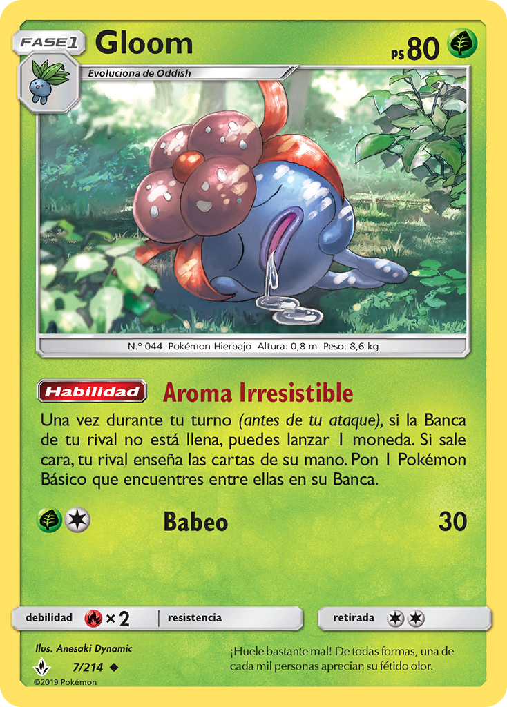 Gloom (Vínculos Indestructibles TCG) - WikiDex, la enciclopedia Pokémon
