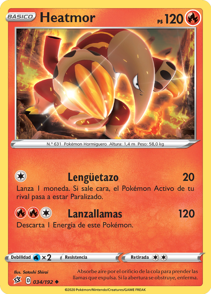 Heatmor (Choque Rebelde TCG) - WikiDex, la enciclopedia Pokémon