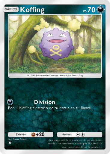 Koffing (La Isla Singular TCG Pocket) - WikiDex, la enciclopedia Pokémon