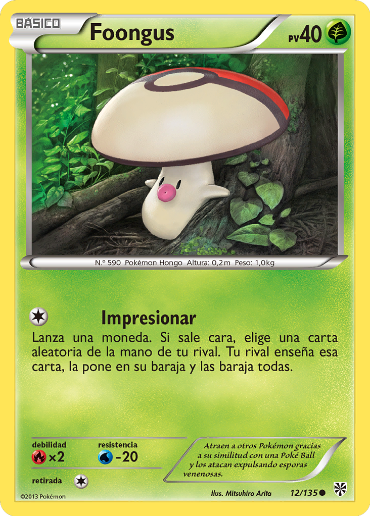 Foongus (Tormenta Plasma TCG) - WikiDex, la enciclopedia Pokémon