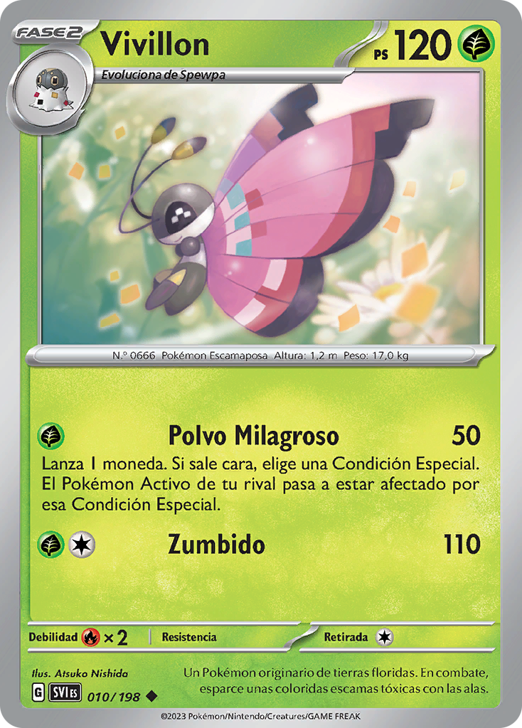 Vivillon (Escarlata y Púrpura TCG) - WikiDex, la enciclopedia Pokémon