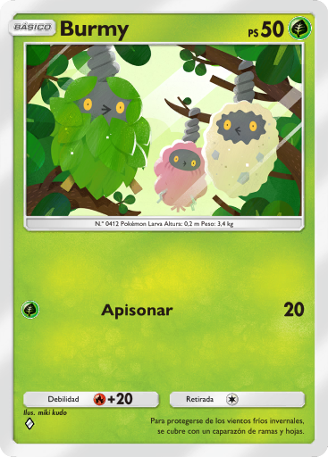 Burmy (Luz Triunfal TCG Pocket) - WikiDex, la enciclopedia Pokémon