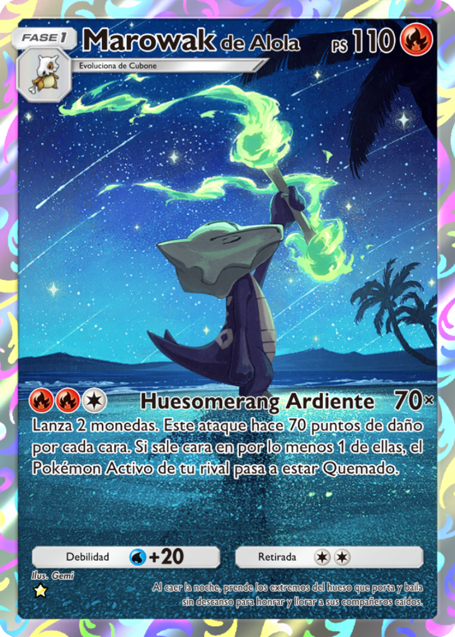Marowak de Alola (Guardianes Celestiales TCG Pocket) - WikiDex, la ...