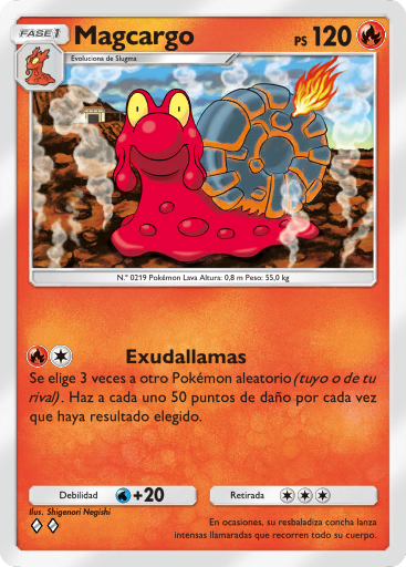Magcargo (Saber Marino y Celeste TCG Pocket) - WikiDex, la enciclopedia ...