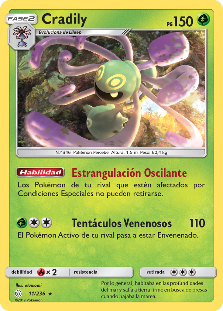 Cradily (Eclipse Cósmico TCG) - WikiDex, la enciclopedia Pokémon