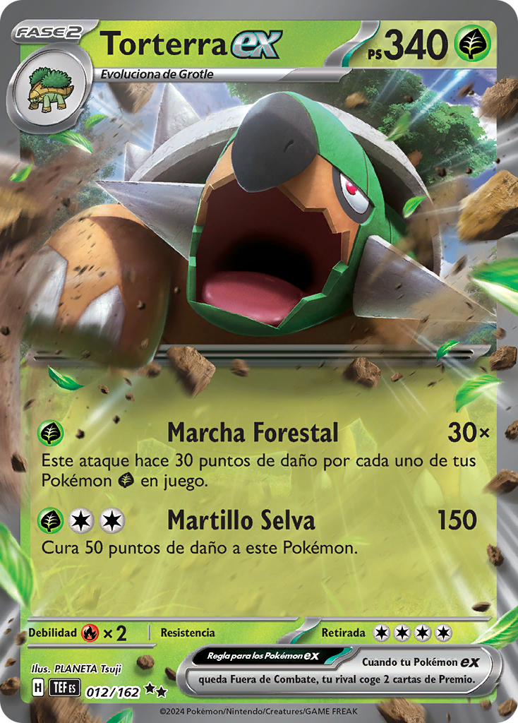 Torterra ex (Fuerzas Temporales TCG) - WikiDex, la enciclopedia Pokémon