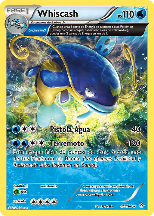 Whiscash (Duelos Primigenios 41 TCG) - WikiDex, la enciclopedia Pokémon