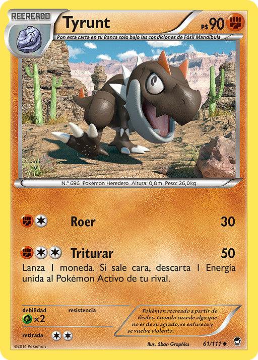 Tyrunt (Puños Furiosos TCG) - WikiDex, la enciclopedia Pokémon
