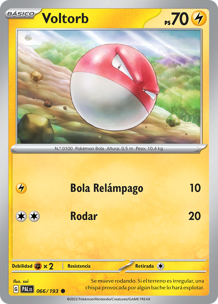Voltorb (Evoluciones en Paldea TCG) - WikiDex, la enciclopedia Pokémon