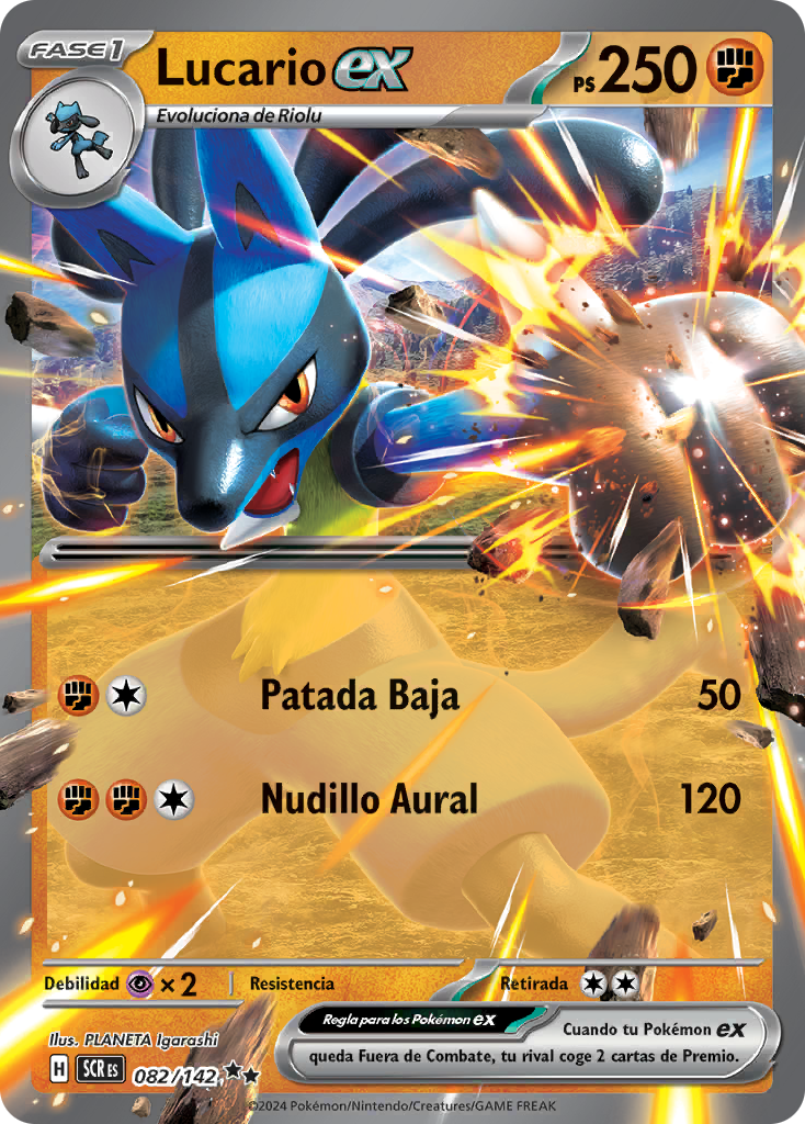 Lucario ex (Corona Astral TCG) - WikiDex, la enciclopedia Pokémon