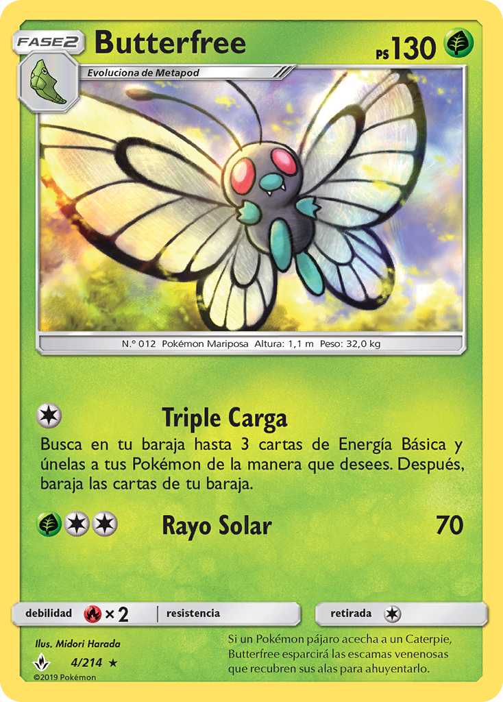 Butterfree (Vínculos Indestructibles TCG) - WikiDex, la enciclopedia ...