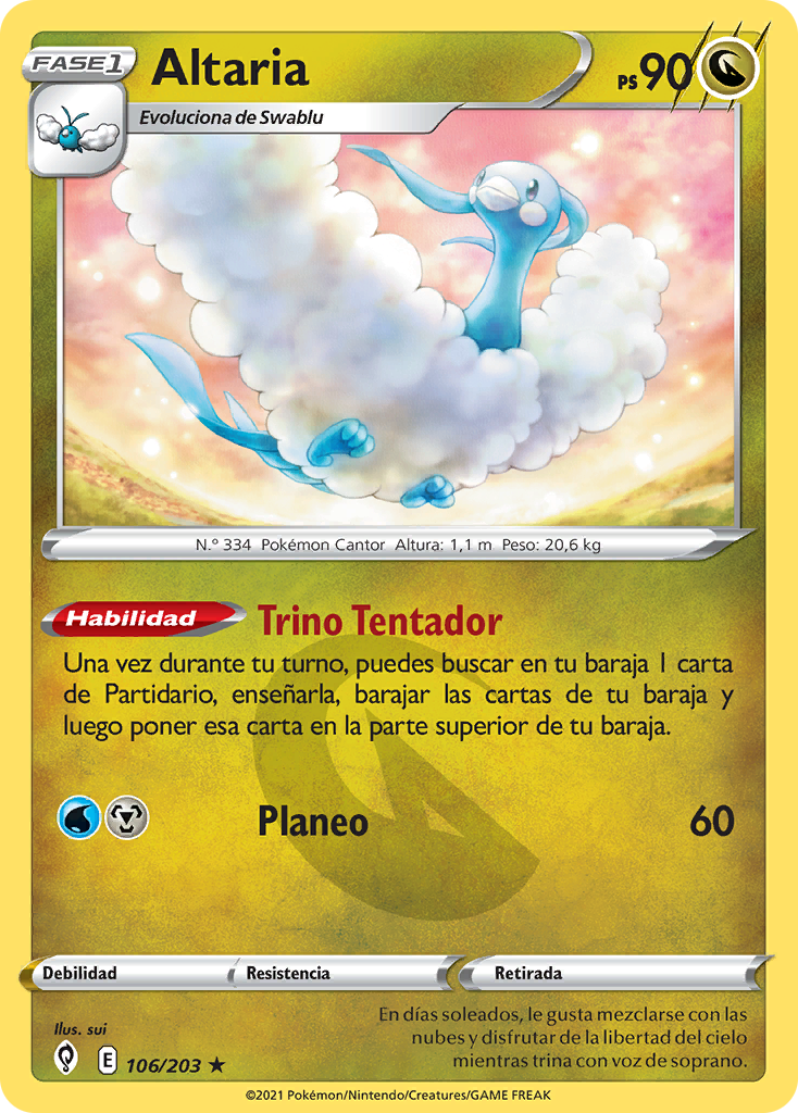 Altaria (Cielos Evolutivos TCG) - WikiDex, la enciclopedia Pokémon