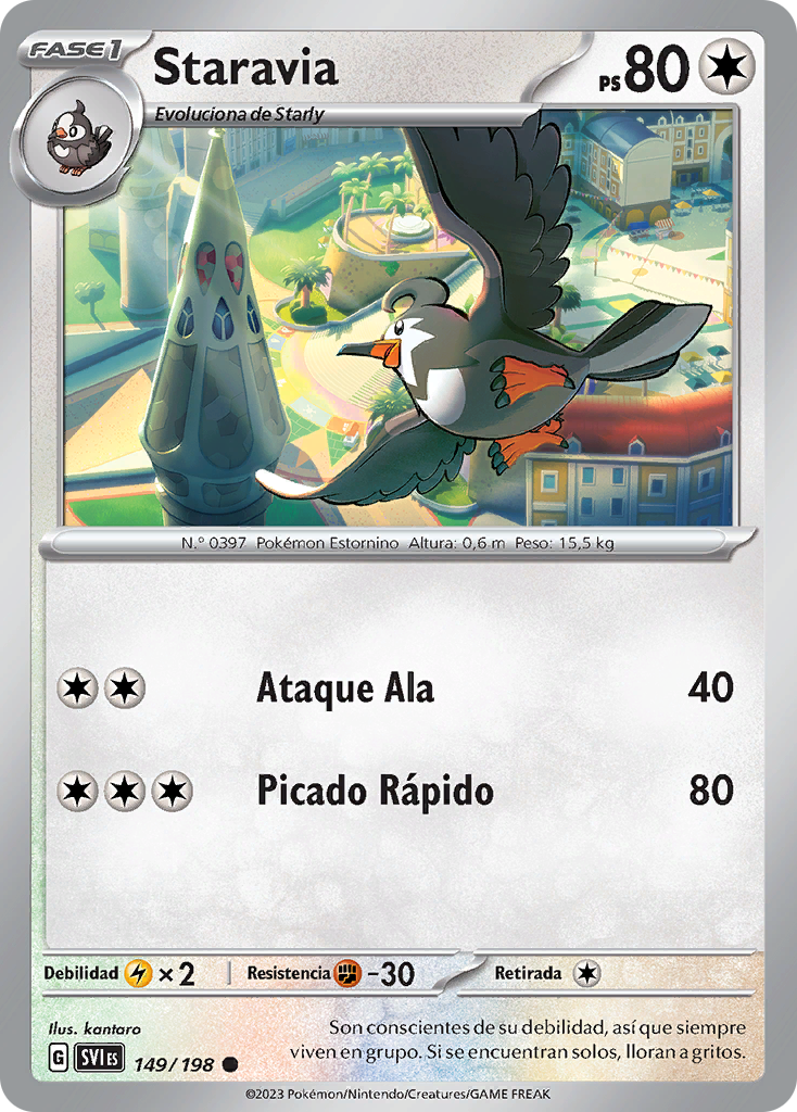 Staravia (Escarlata y Púrpura TCG) - WikiDex, la enciclopedia Pokémon