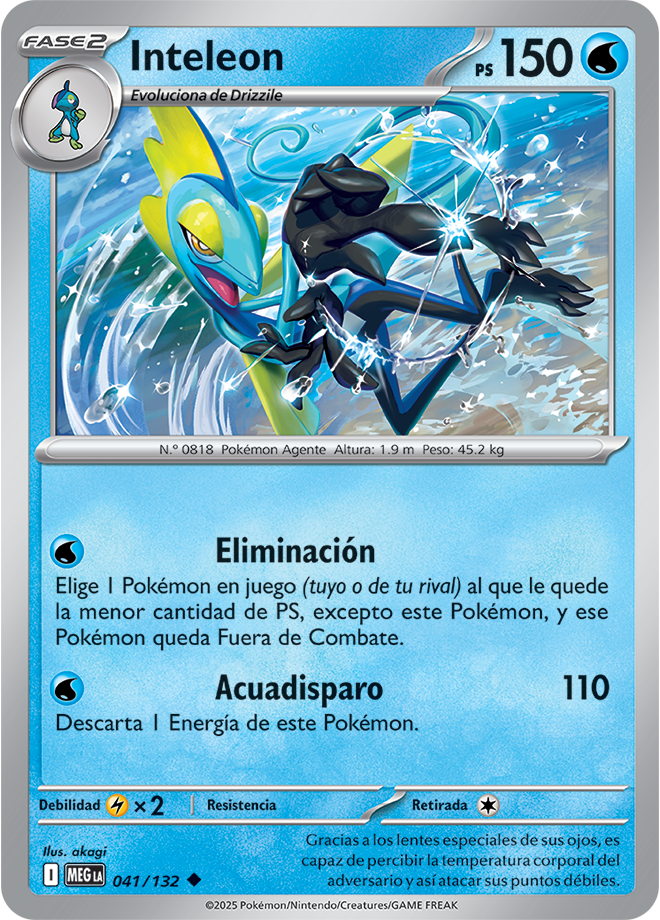 Inteleon (Megaevolución TCG) - WikiDex, la enciclopedia Pokémon