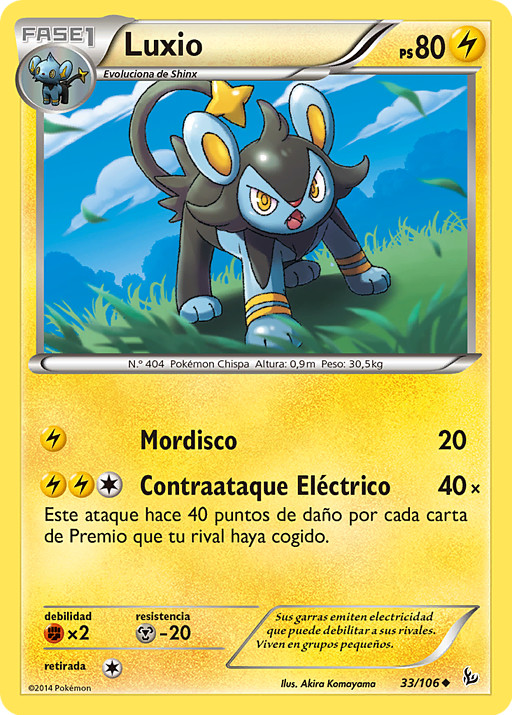 Luxio (Destellos de Fuego TCG) - WikiDex, la enciclopedia Pokémon