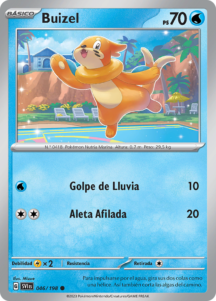 Buizel (Escarlata y Púrpura TCG) - WikiDex, la enciclopedia Pokémon