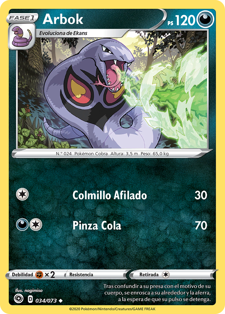 Arbok (Camino de Campeones TCG) - WikiDex, la enciclopedia Pokémon