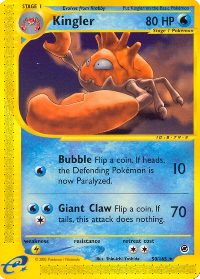 Kingler (Expedition Base Set TCG) - WikiDex, la enciclopedia Pokémon