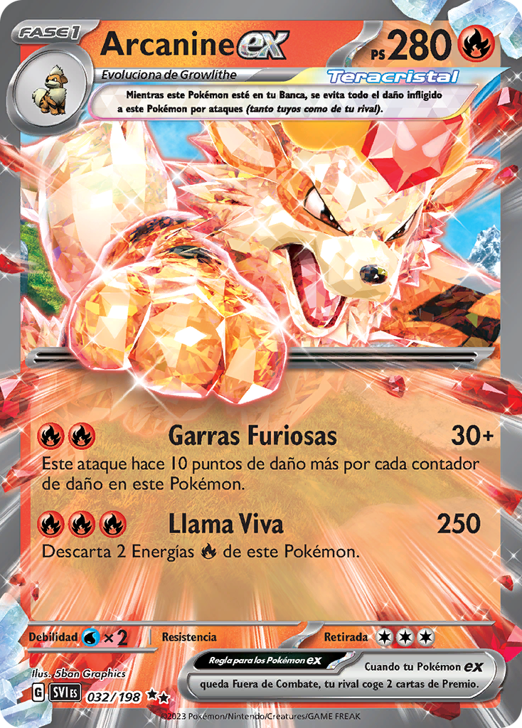 Archivo:Arcanine ex (Escarlata y Púrpura 32 TCG).png - WikiDex, la ...