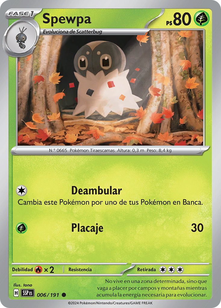 Spewpa (Chispas Fulgurantes TCG) - WikiDex, la enciclopedia Pokémon