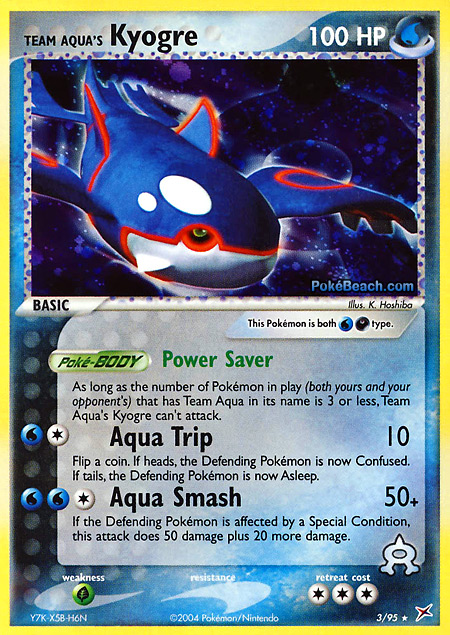 Team Aqua's Kyogre (Team Magma vs Team Aqua TCG) - WikiDex, la enciclopedia Pokémon
