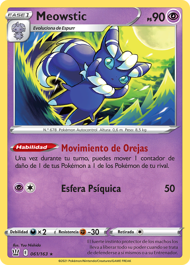 Meowstic (Estilos de Combate TCG) - WikiDex, la enciclopedia Pokémon